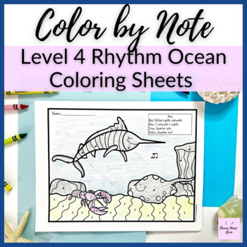 Ocean Rhythm Level 4 Coloring for Ti-Tika + Tika-Ti + Dotted Eighth ...