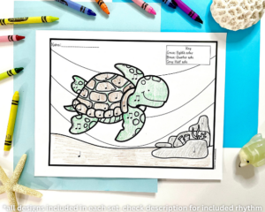 Ocean Rhythm Level 4 Coloring for Ti-Tika + Tika-Ti + Dotted Eighth ...
