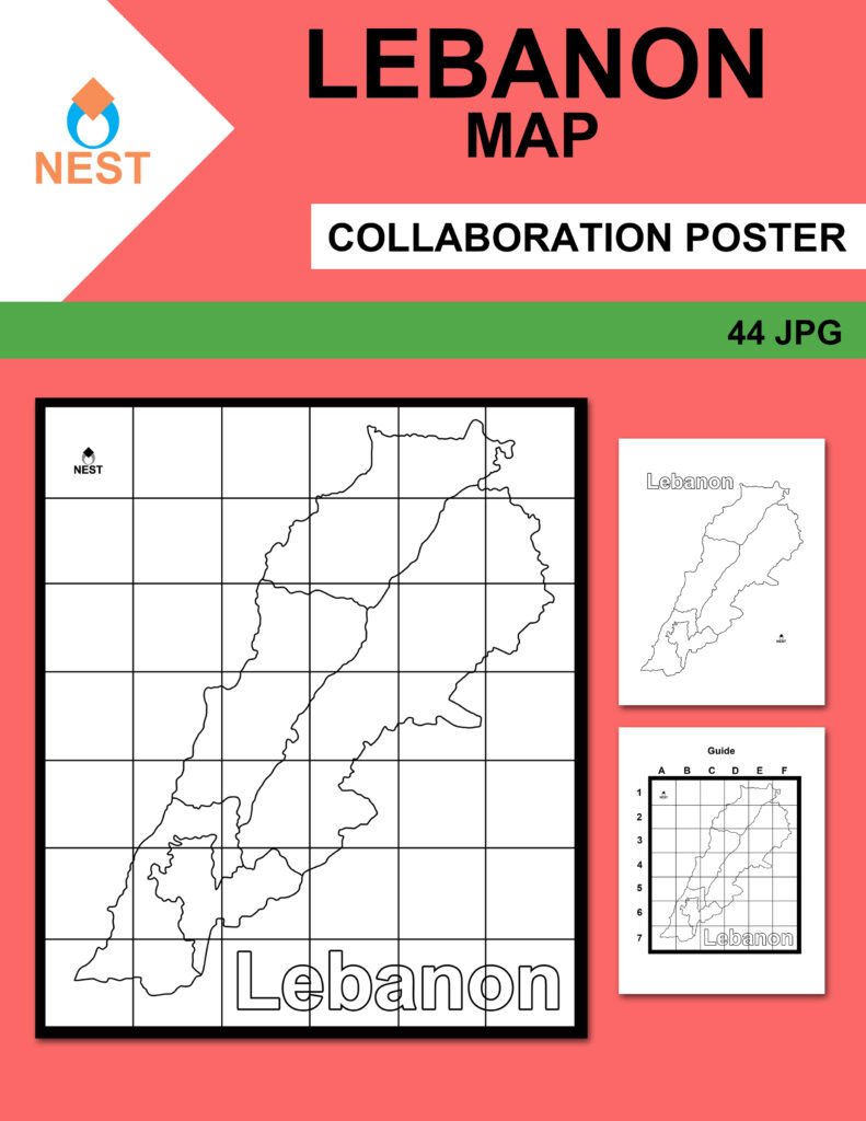 Lebanon Map Collaboration Poster | Made By Teachers
