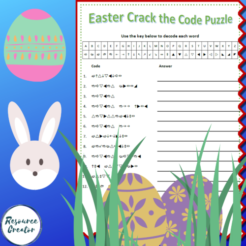 Easter Crack the Code with Answer Key worksheet | Made By Teachers