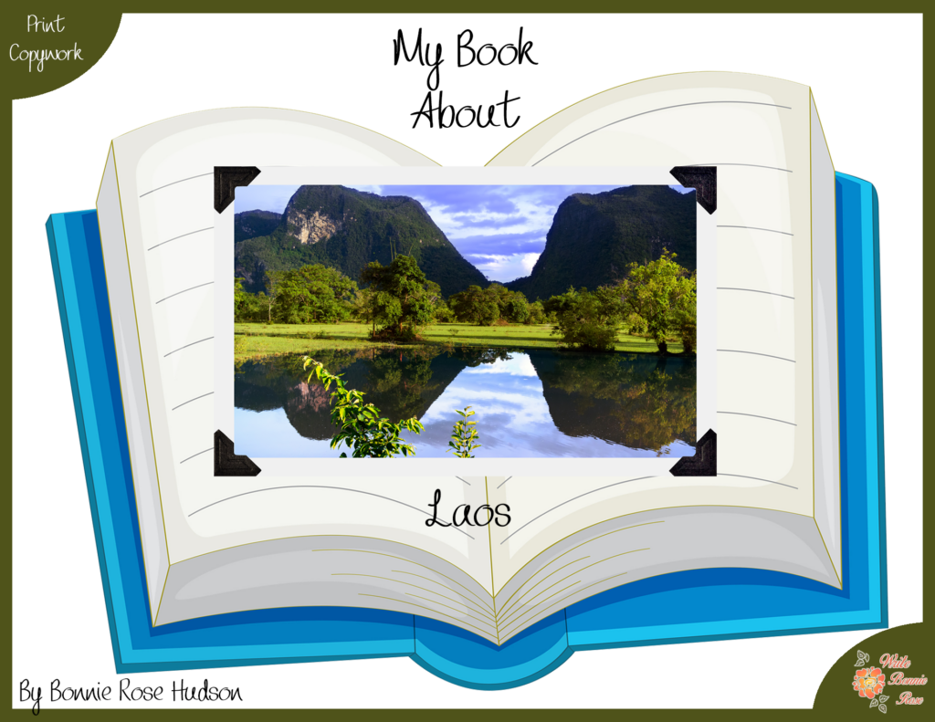 My Book About Laos with Print Copywork | Made By Teachers