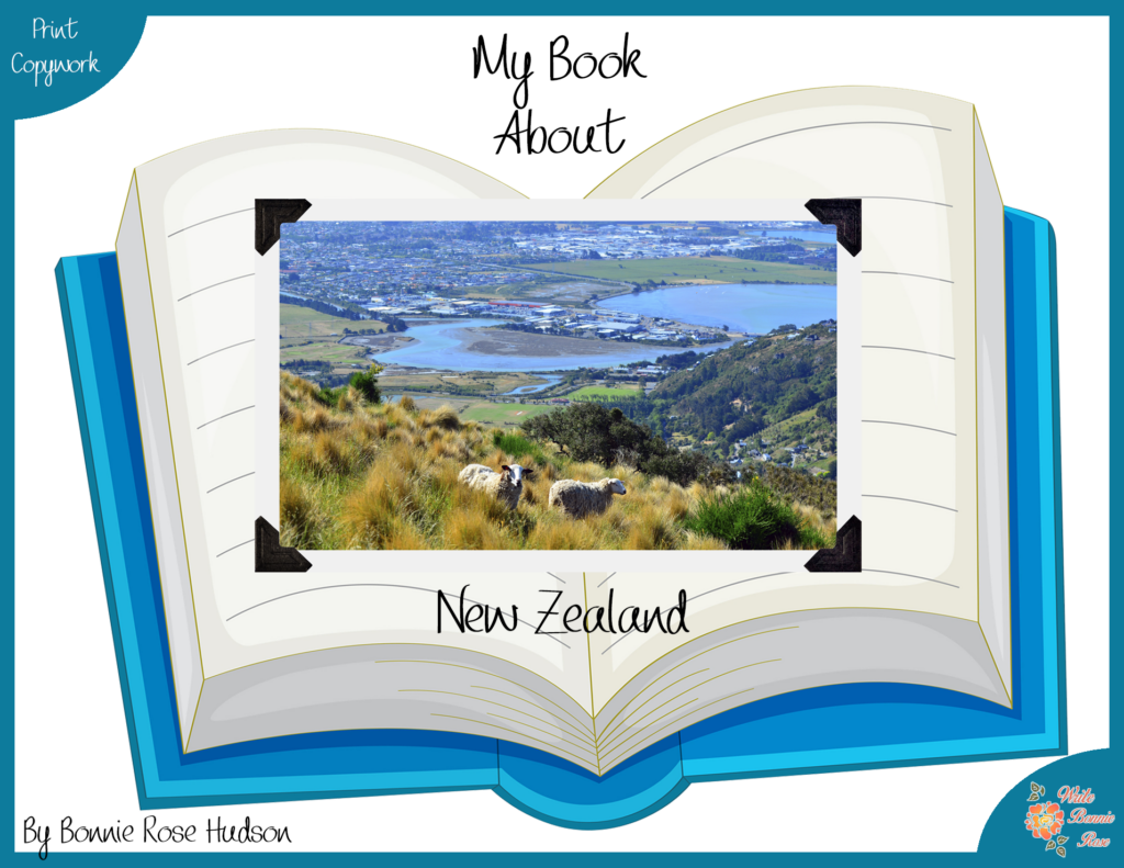 My Book About New Zealand with Print Copywork | Made By Teachers