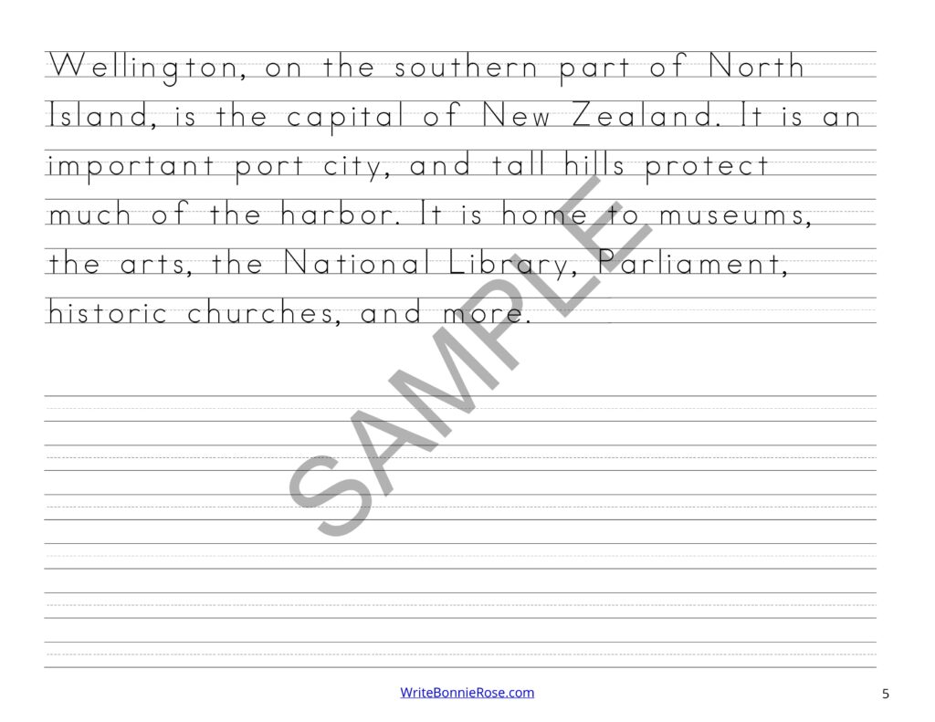 My Book About New Zealand with Print Copywork | Made By Teachers
