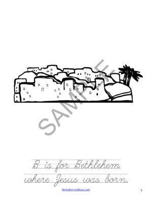 Christmas Story A to Z Coloring Book with Cursive Copywork | Made By ...