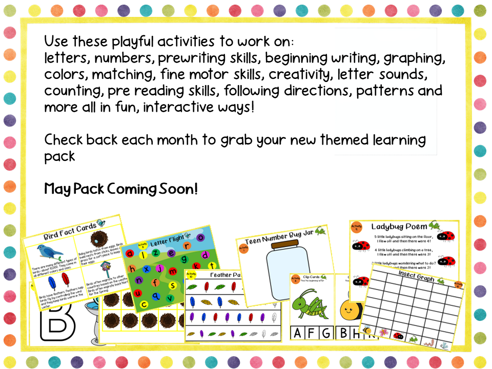 April Homeschool Preschool Binder and Workbook | Made By Teachers