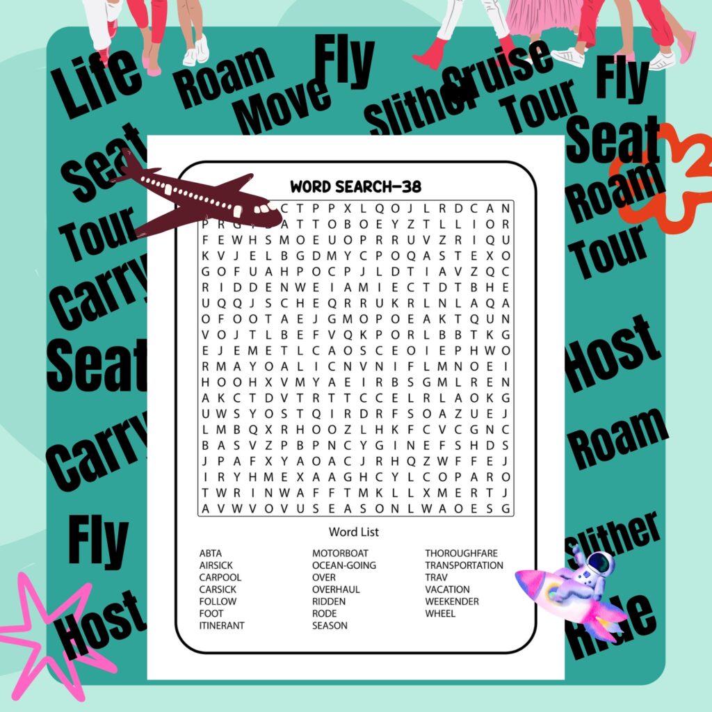 Travel Word Search Puzzle - No Prep Activity Worksheet | Made By Teachers