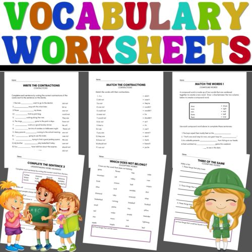 Vocabulary Worksheets | Worksheets and Vocabulary Activities | Made By ...
