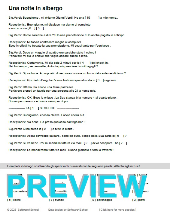 ITALIAN DIALOGUE - AT THE HOTEL | Made By Teachers