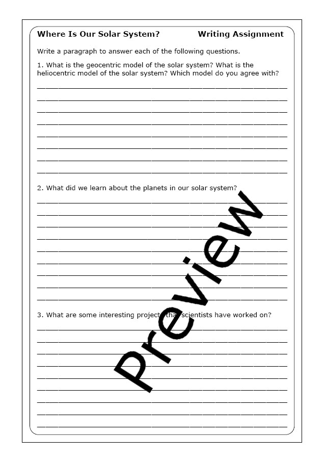Stephanie Sabol "Where Is Our Solar System?" worksheets | Made By Teachers