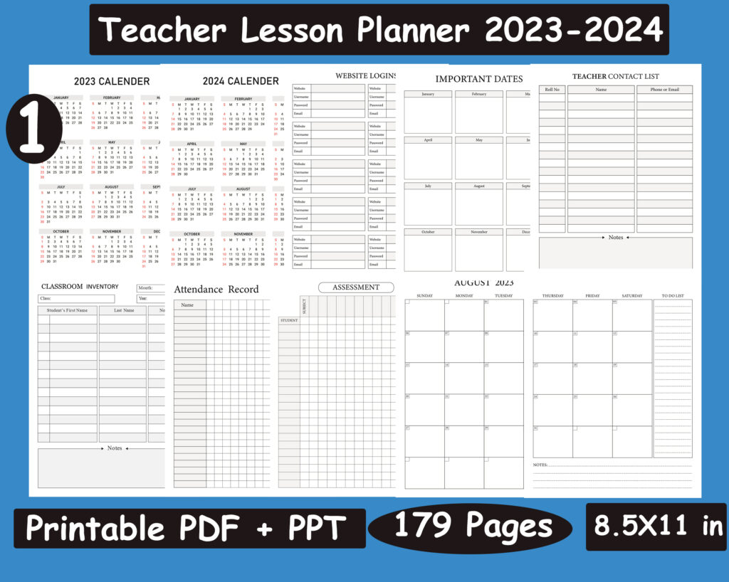 Teacher Planner Academic Year 2023-2024 Bundle | Made By Teachers