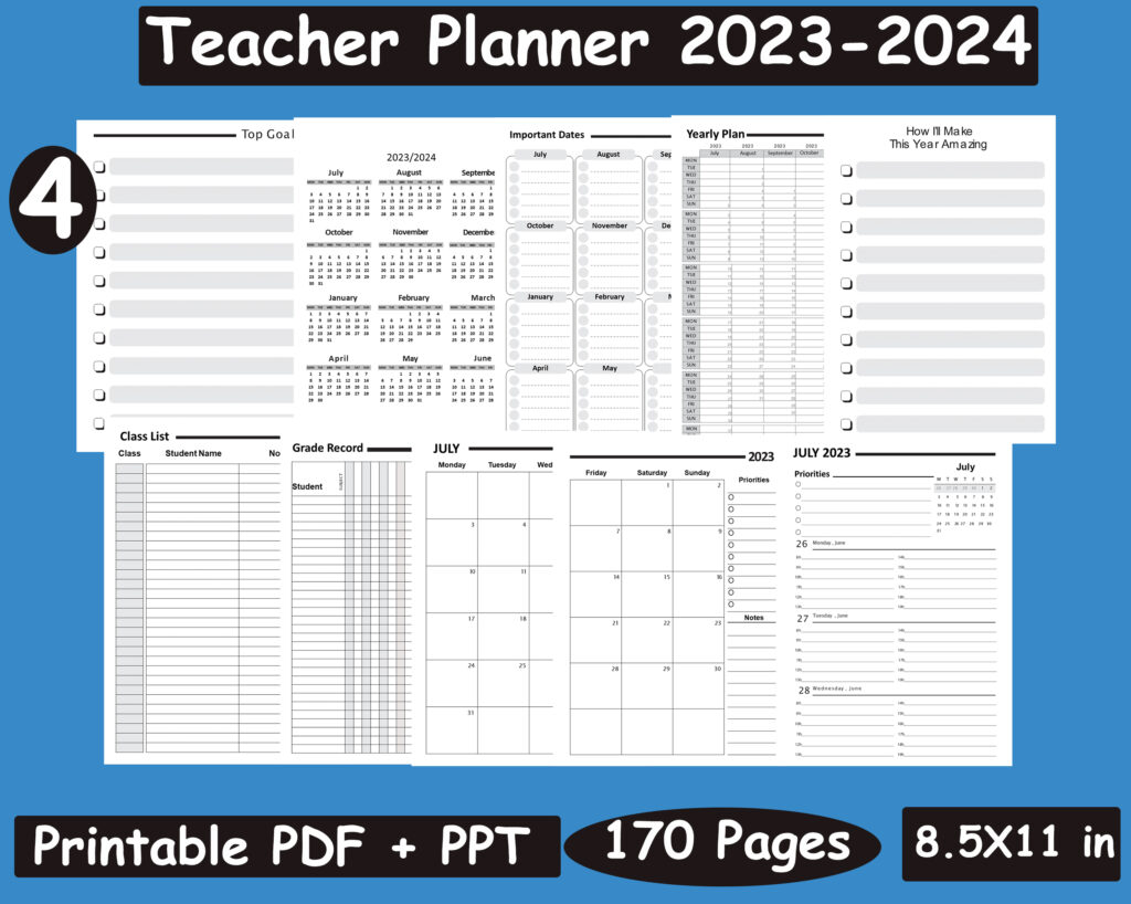 Teacher Planner Academic Year 2023-2024 Bundle | Made By Teachers