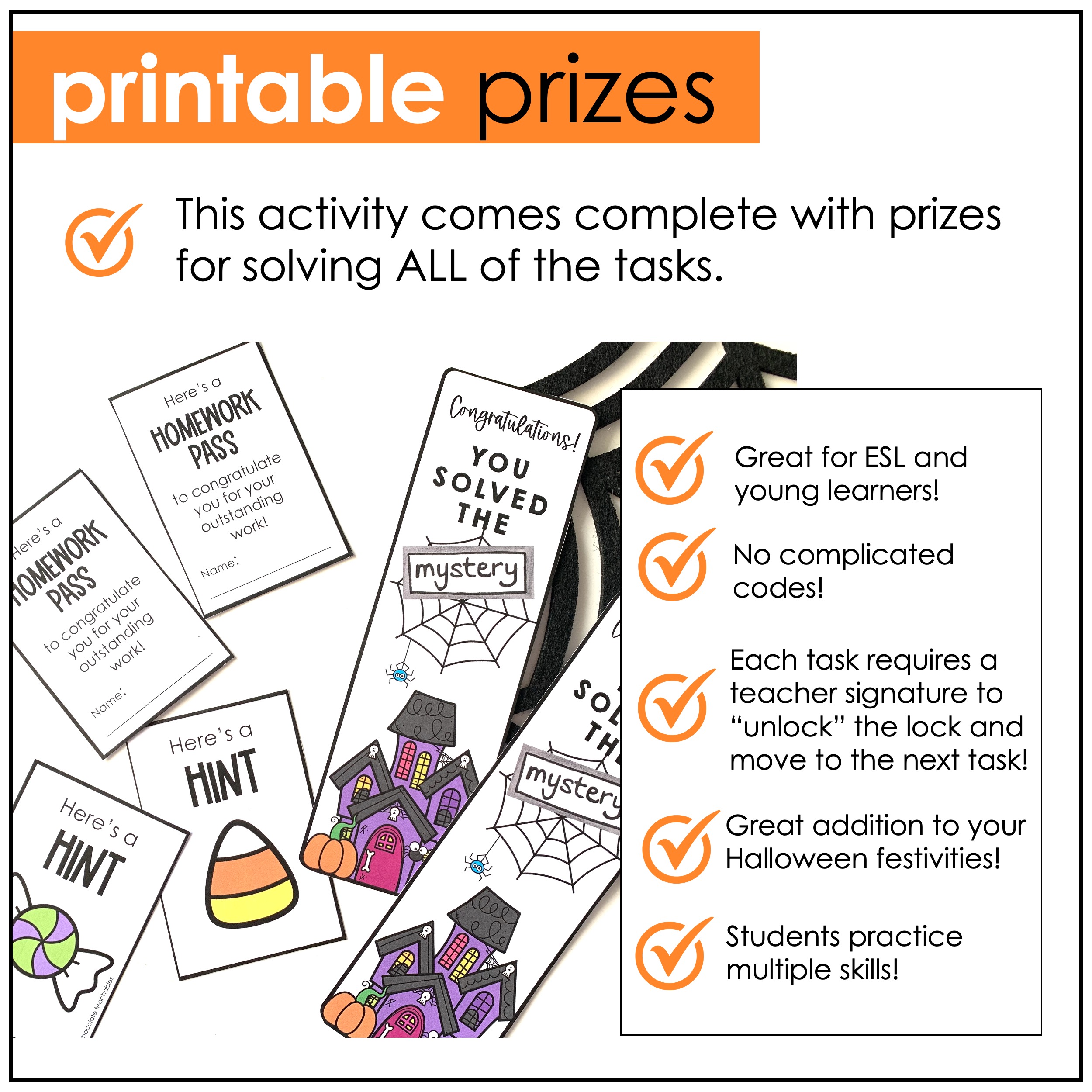 Halloween Vocabulary Escape Room - Parts of Speech - Solve the Mystery ...