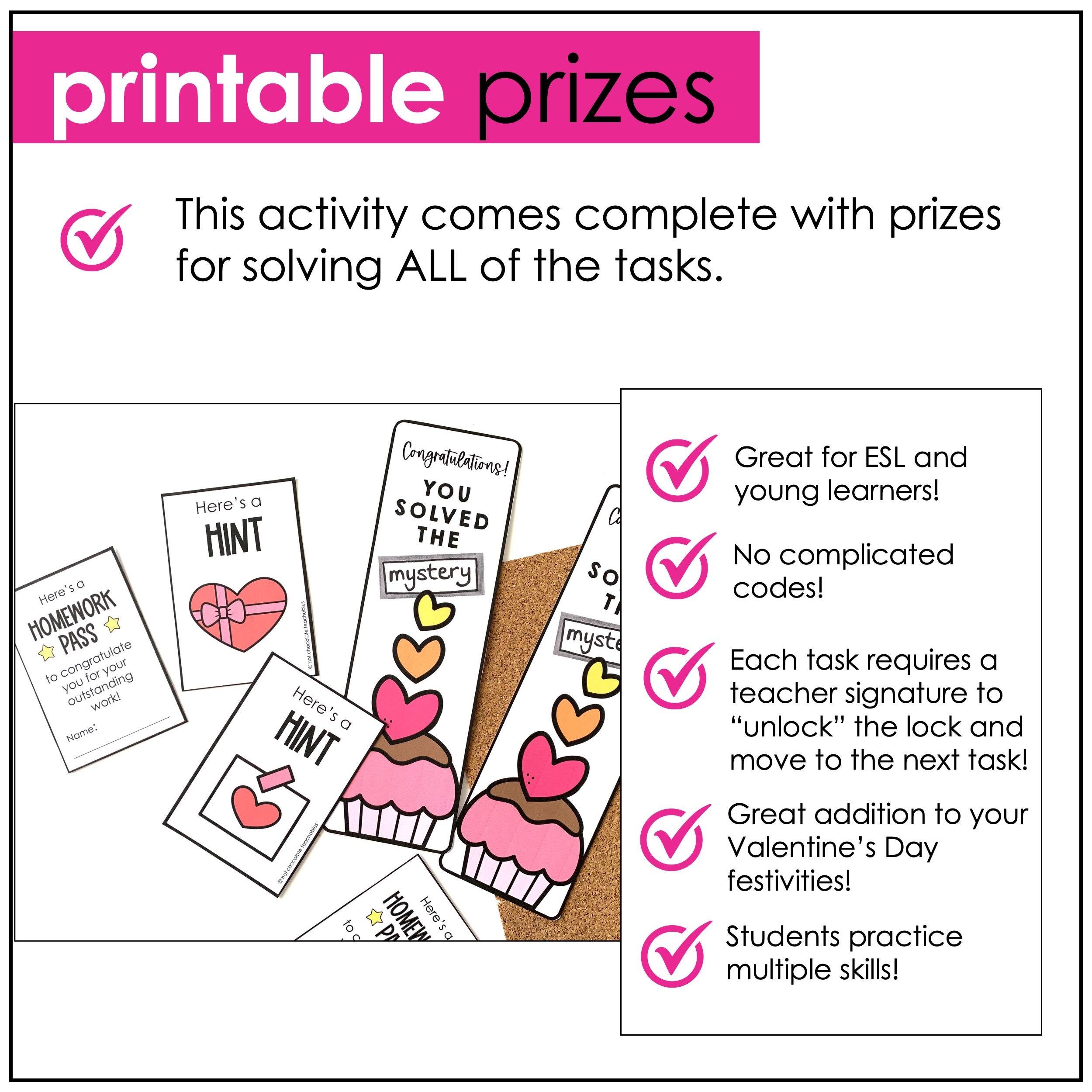 Valentine's Day Vocabulary Escape Room - Parts of Speech - Solve the ...