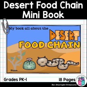 Desert Food Chain Mini Book for Early Readers - Food Chains | Made By ...