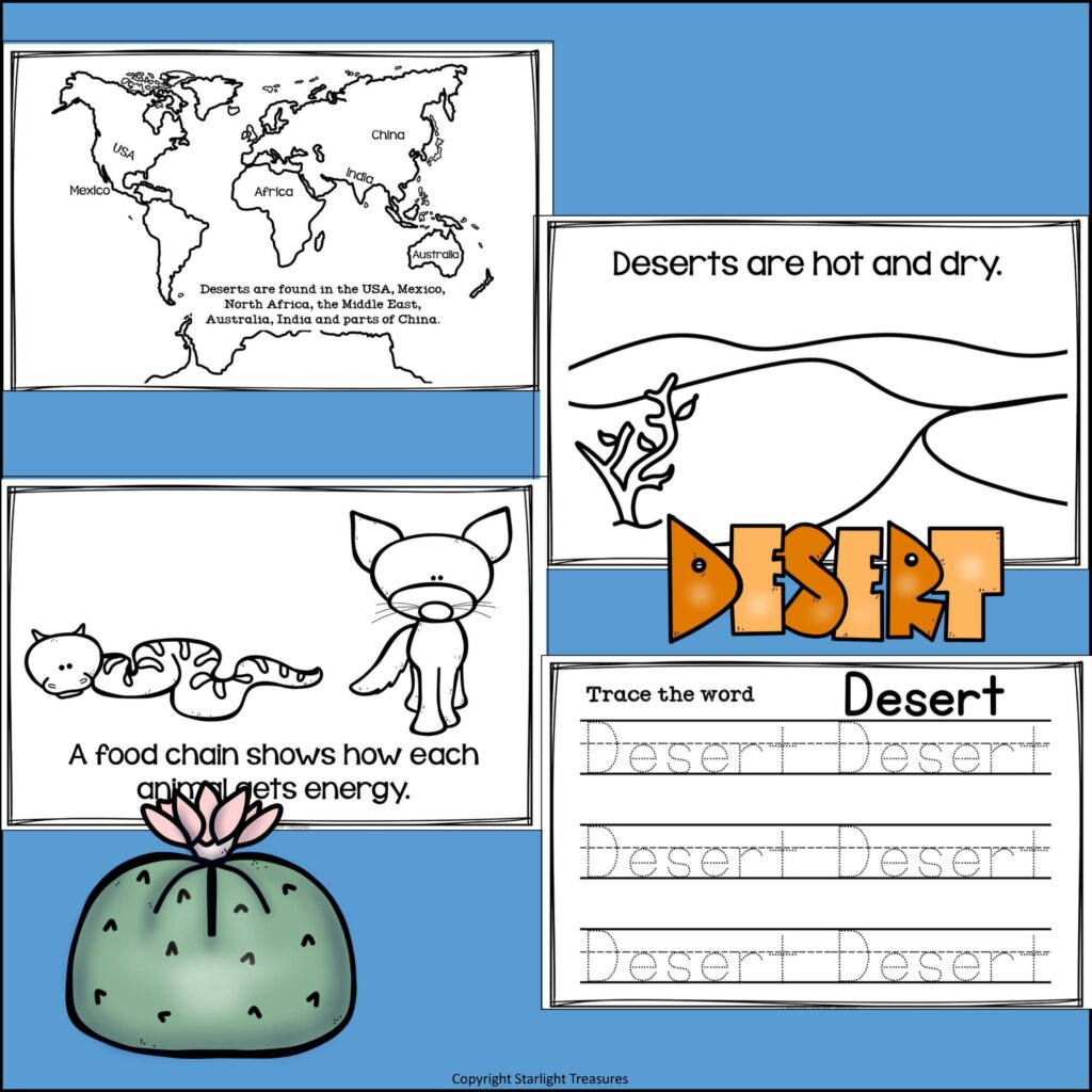Desert Food Chain Mini Book for Early Readers - Food Chains | Made By ...