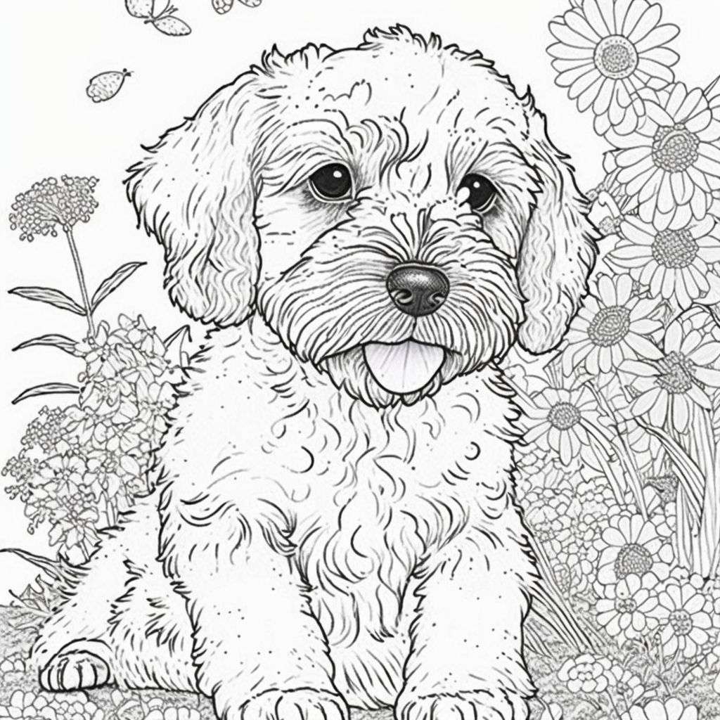 120 Adorable Dog Coloring Pages for Kids: Unleash Your Child's ...