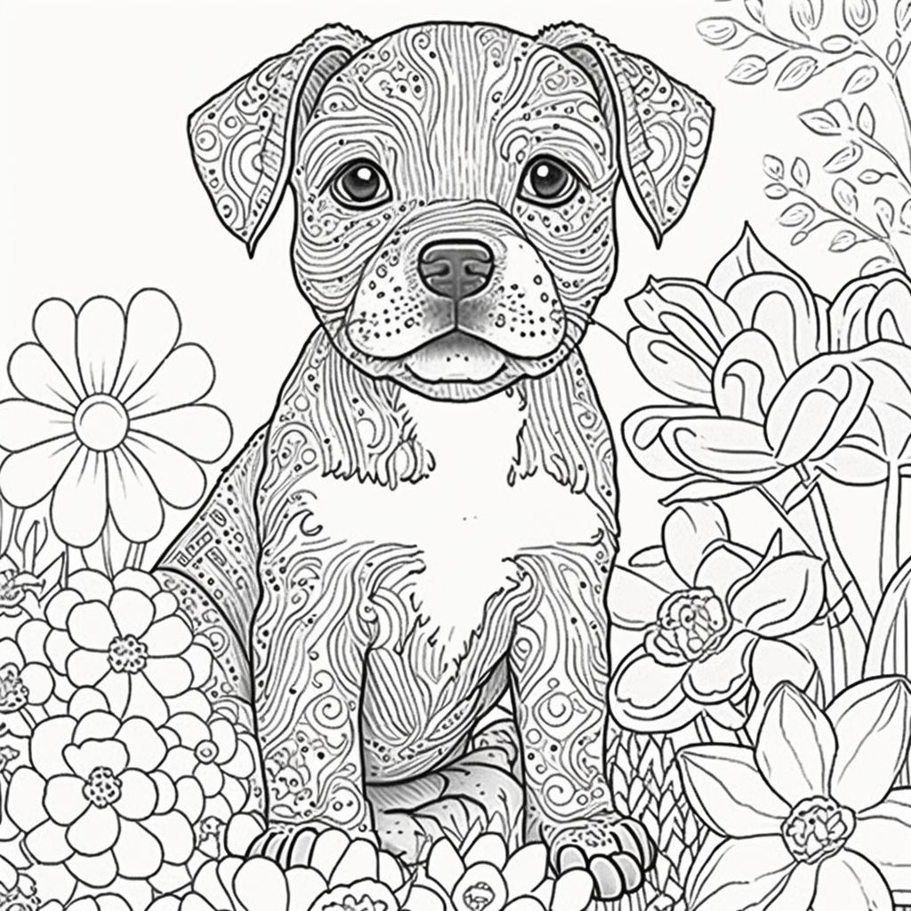 120 Adorable Dog Coloring Pages for Kids: Unleash Your Child's ...