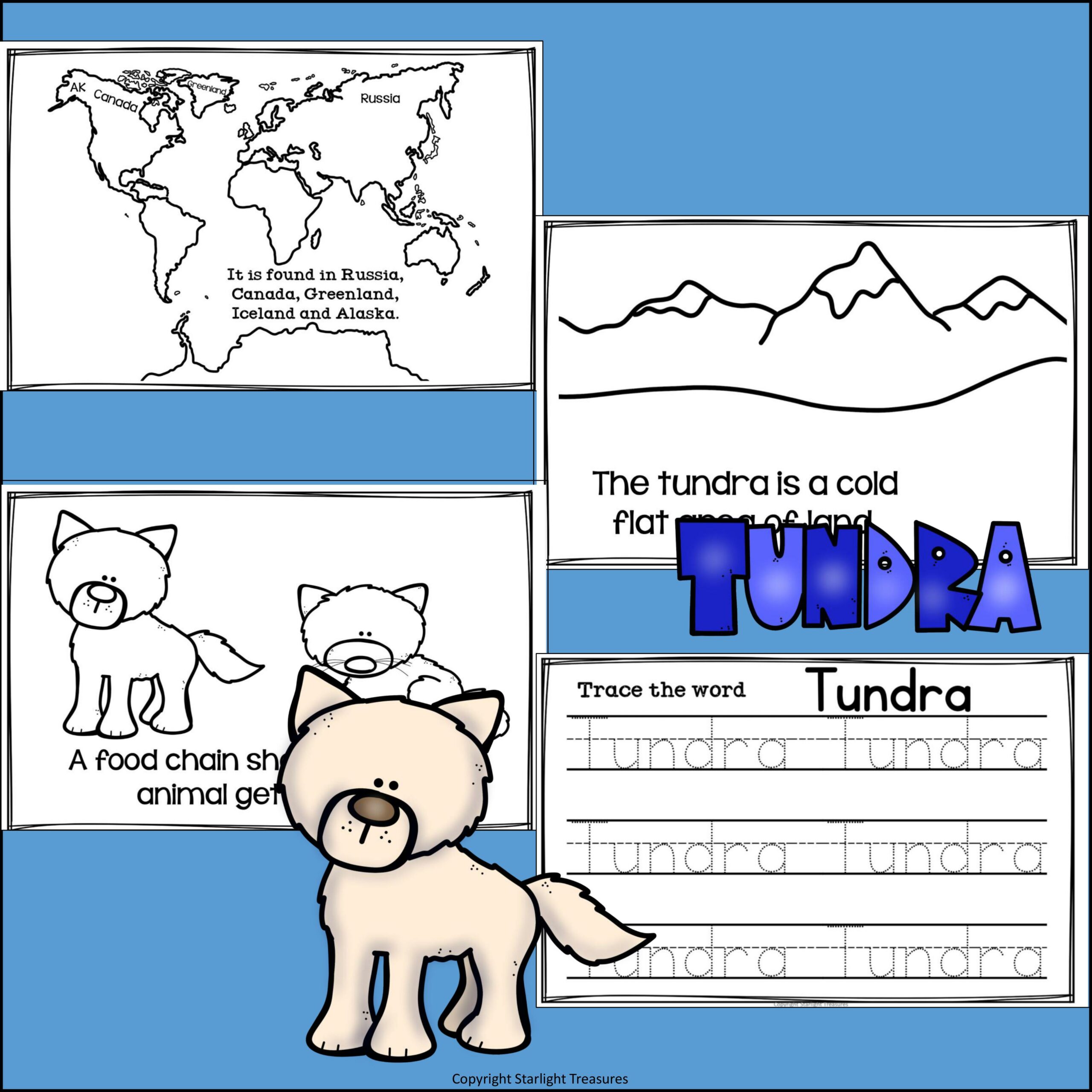 Tundra Food Chain Mini Book for Early Readers - Food Chains | Made By ...