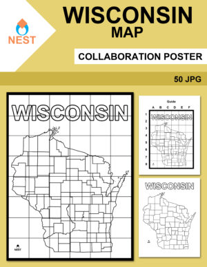 Wisconsin Map Collaboration Poster | Made By Teachers