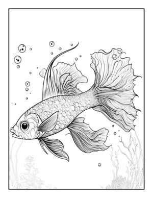 Make a Splash with the Aquarium Fish Coloring Book:100 Pages of ...