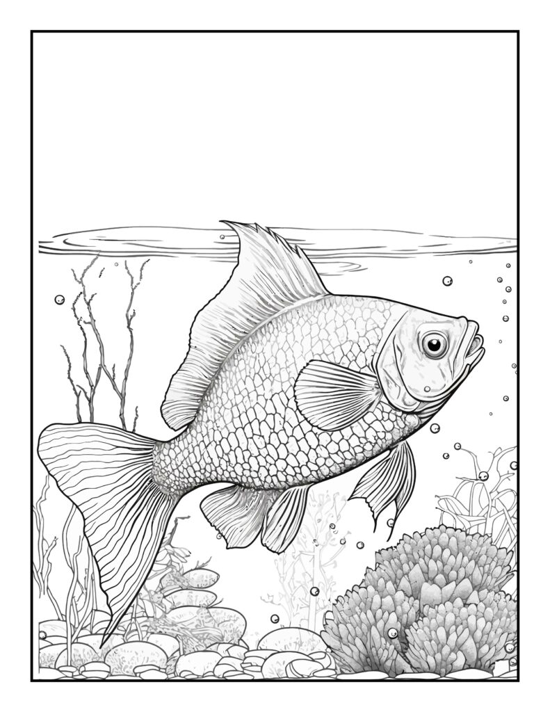 Make a Splash with the Aquarium Fish Coloring Book:100 Pages of ...