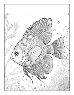 Make a Splash with the Aquarium Fish Coloring Book:100 Pages of ...