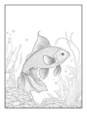 Make a Splash with the Aquarium Fish Coloring Book:100 Pages of ...