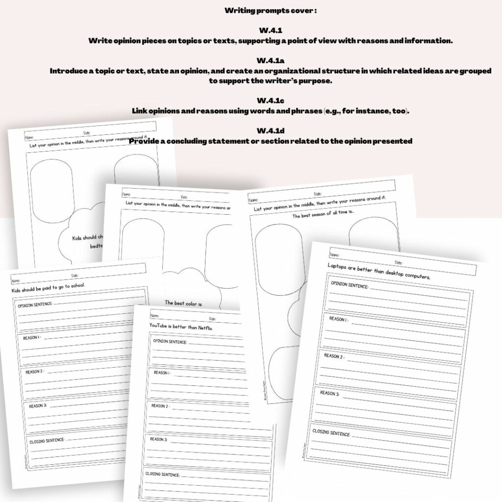 Fourth Grade Opinion Writing Prompts | Made By Teachers