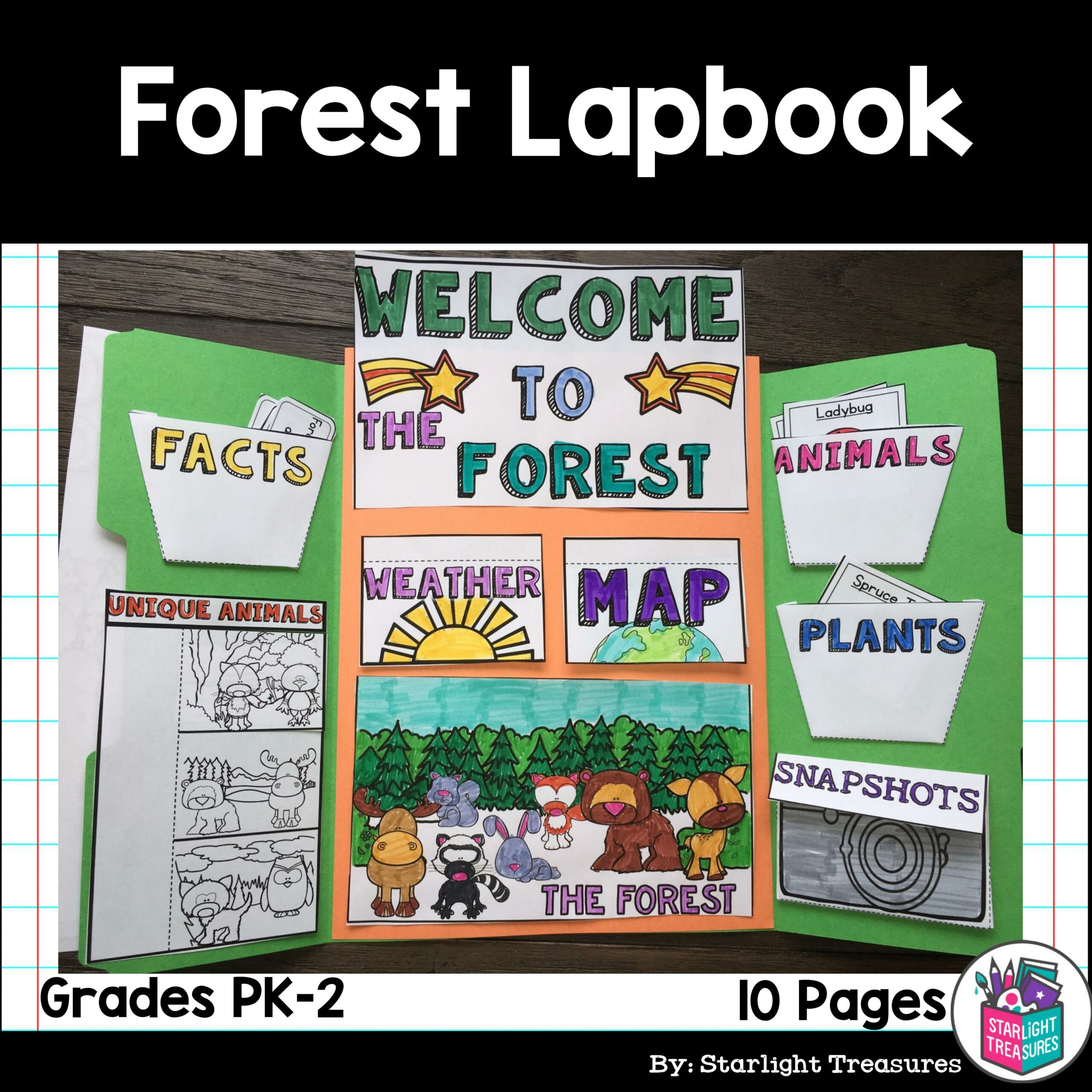 Forest Lapbook for Early Learners - Animal Habitats | Made By Teachers