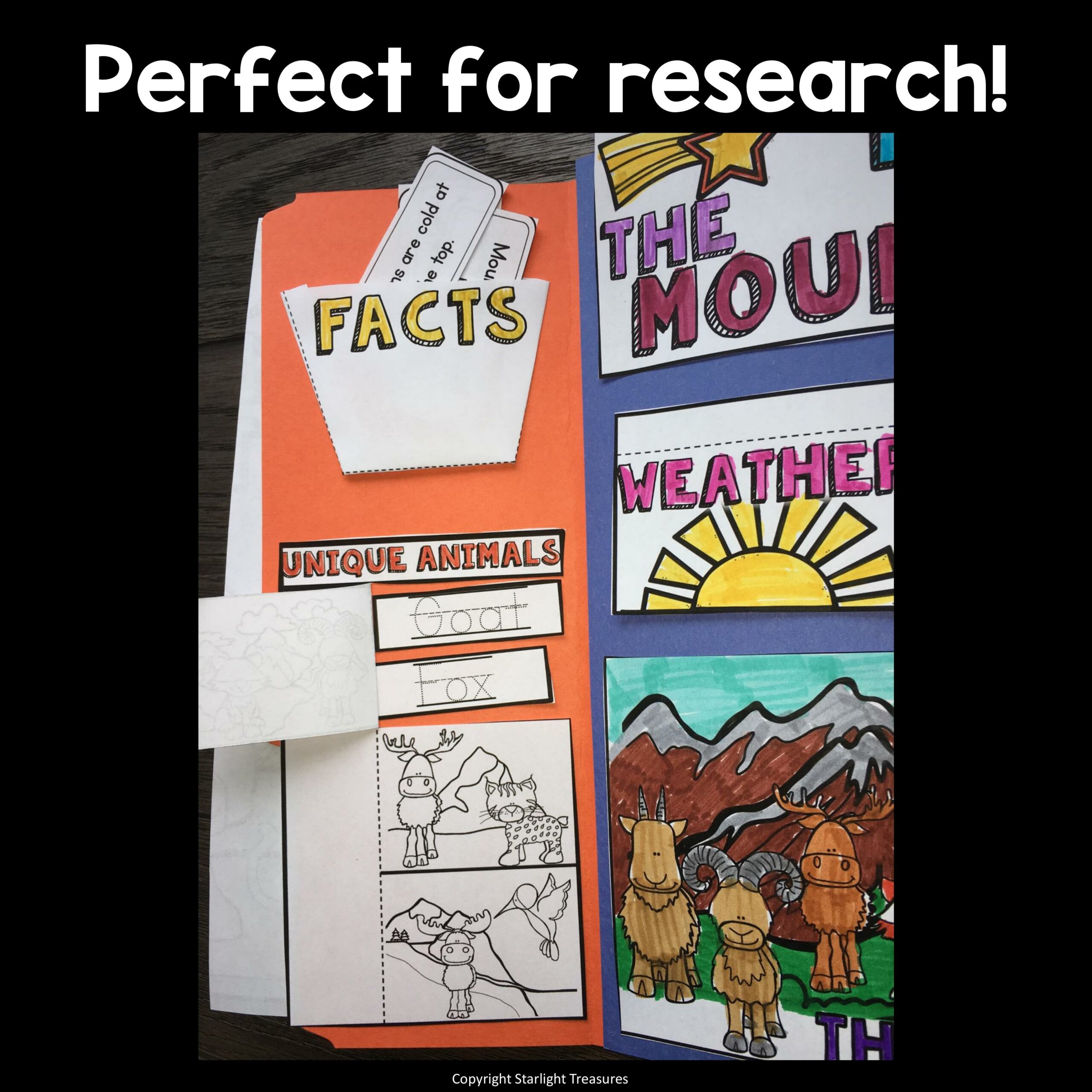 Mountains Lapbook for Early Learners - Animal Habitats | Made By Teachers