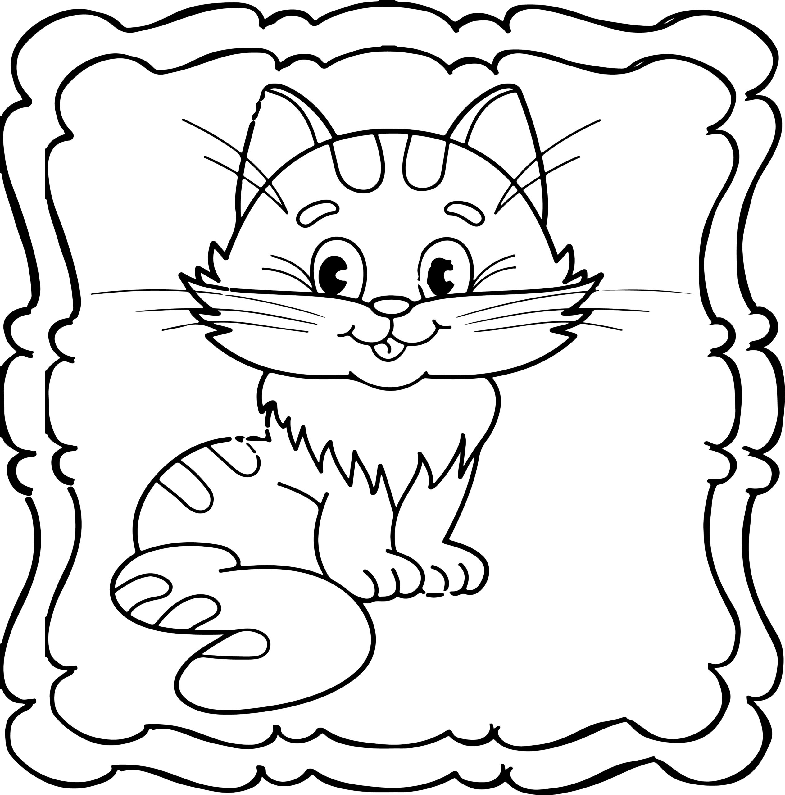 Cat Coloring Book : Easy and Fun Cat Coloring Book for Kids | Made By ...