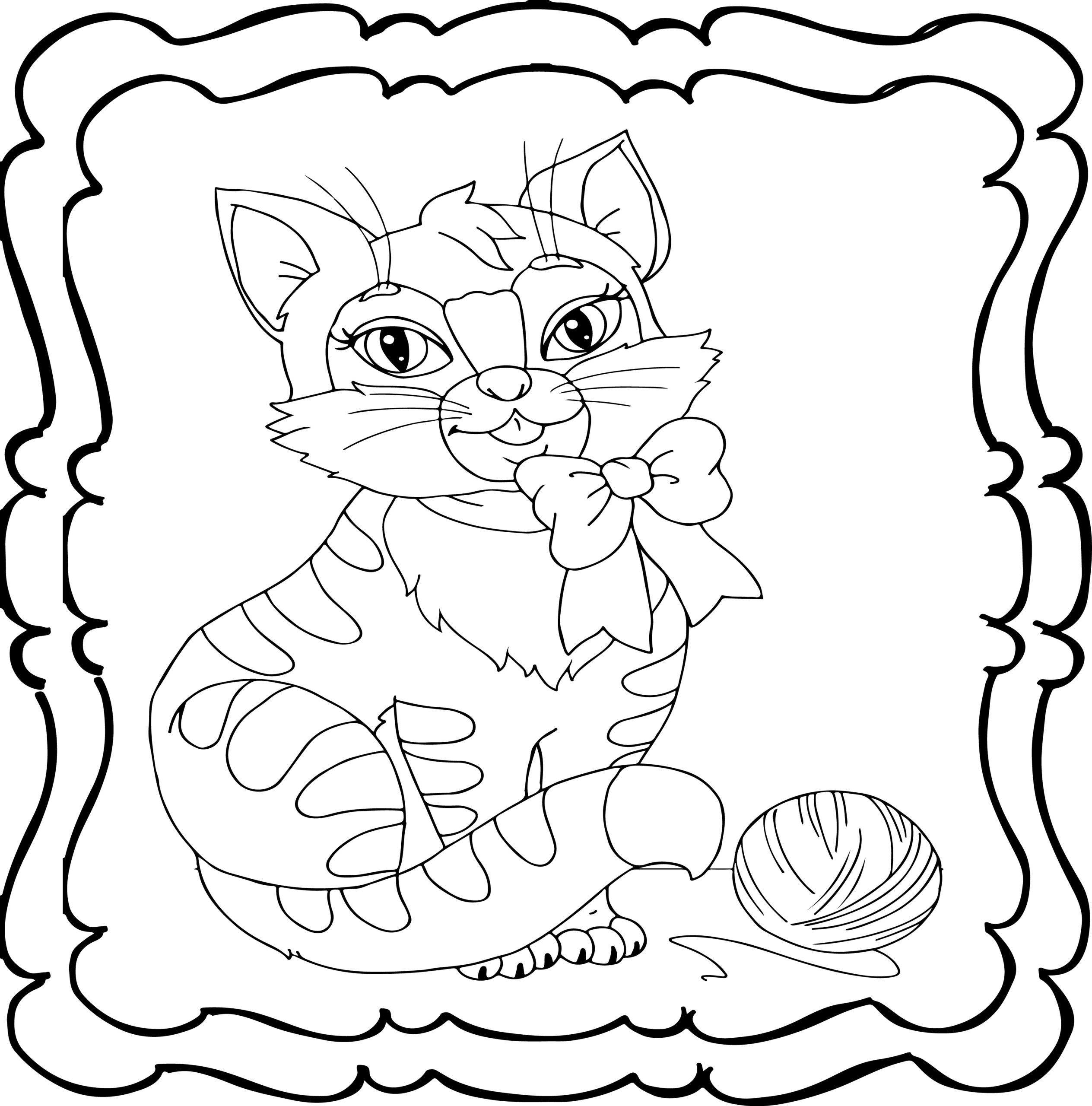 Cat Coloring Book : Easy and Fun Cat Coloring Book for Kids | Made By ...