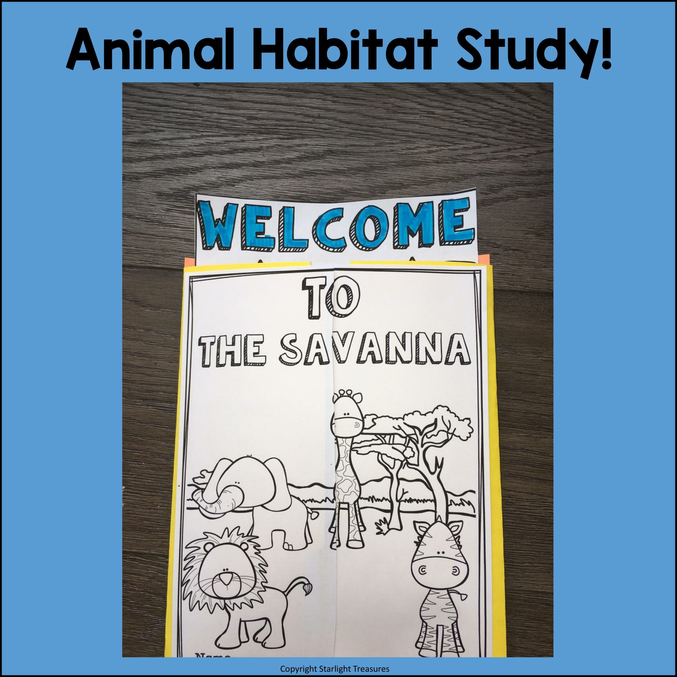 Savanna Lapbook for Early Learners - Animal Habitats | Made By Teachers