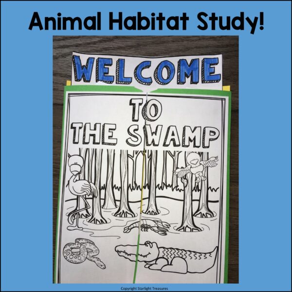 Swamp Lapbook for Early Learners - Animal Habitats | Made By Teachers