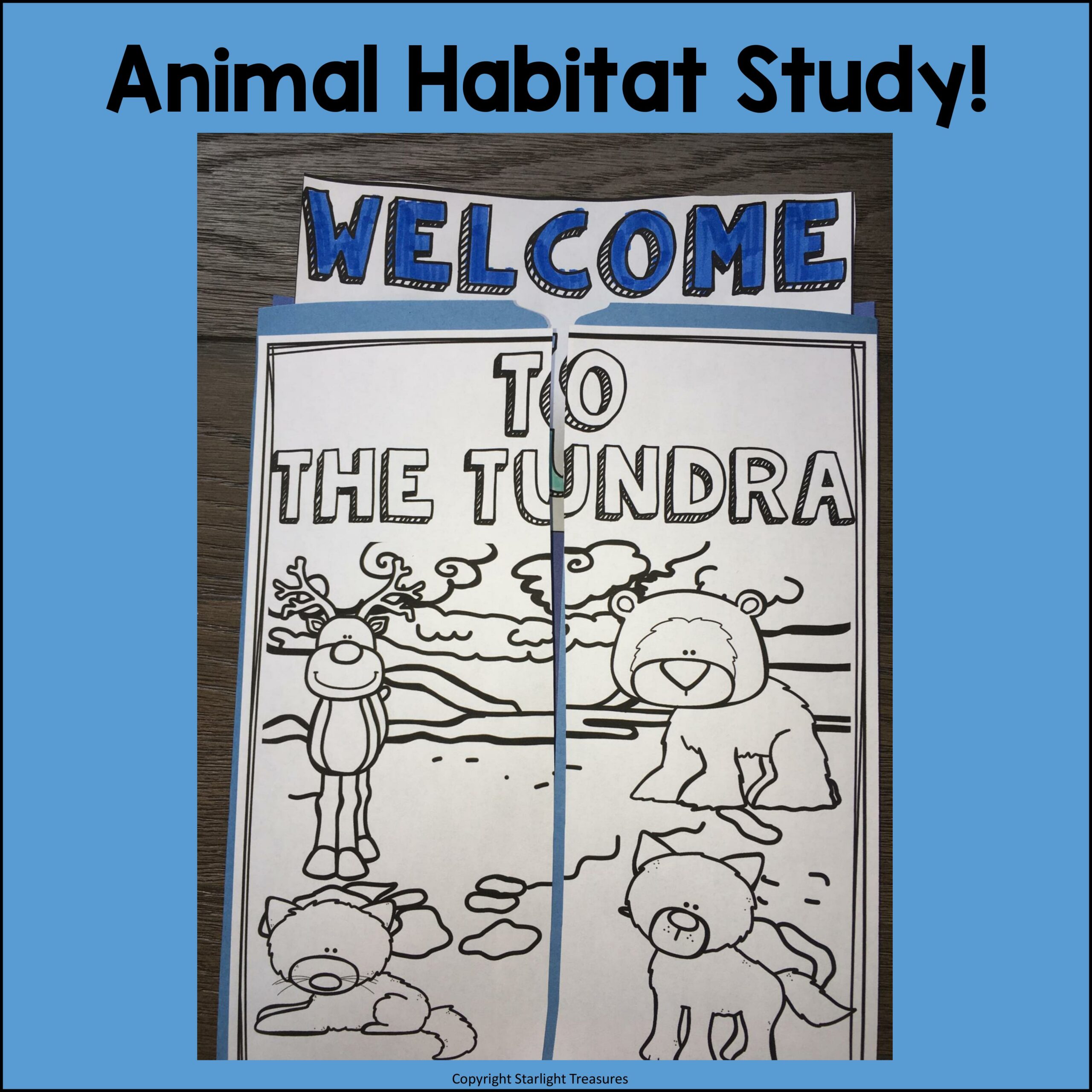 Tundra Lapbook for Early Learners - Animal Habitats | Made By Teachers