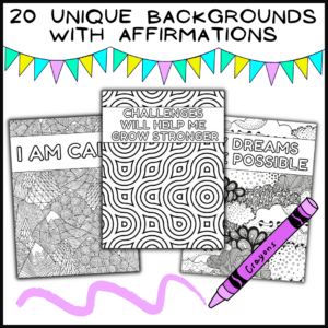 Early Finishers l State Testing Encouraging Affirmation Coloring Pages ...