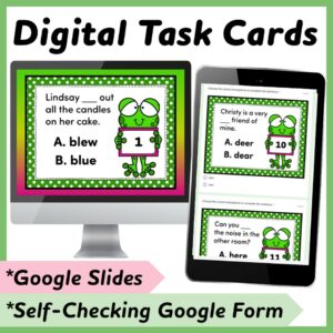 Homophones Games, Presentation, Centers, Worksheets, and Digital ...