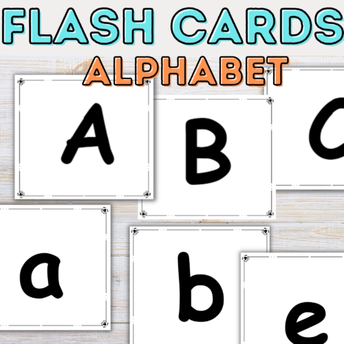Letter Recognition Uppercase&Lowercase Flash Cards-Alphabet Posters ...