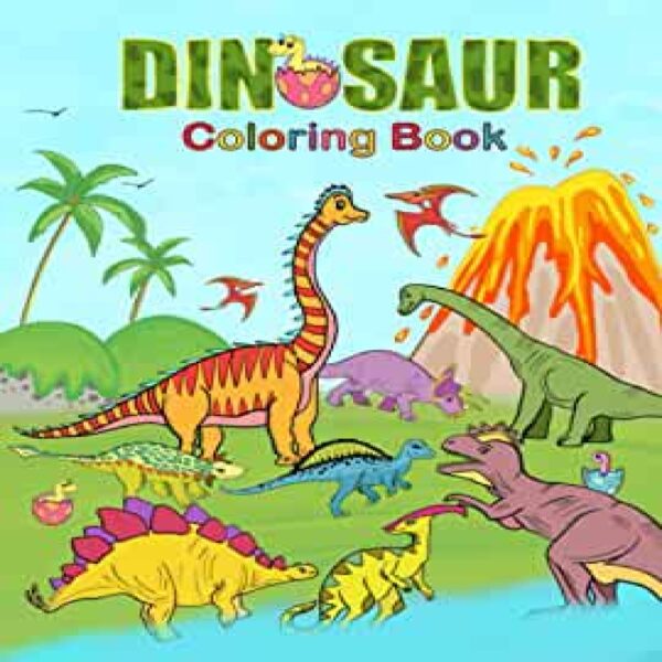 dinosaur Coloring Book : Easy and Fun dinosaurs Coloring Book for Kids ...