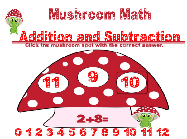 Mushroom Math Addition and Subtraction | Made By Teachers