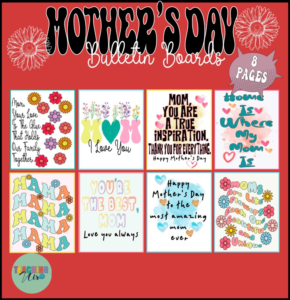 MOTHER'S DAY BULLETIN BOARDS CLASSROOM DECOR | Made By Teachers