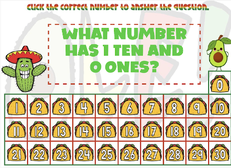 Cinco de Mayo Place Value Number Grid Hunt | Made By Teachers