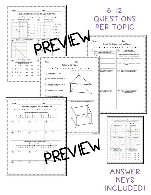 Lines and Angles - Editable Student Practice Pages | Made By Teachers
