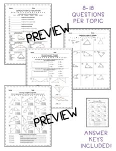 Triangles - Editable Student Practice Pages | Made By Teachers