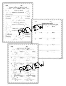 Triangles - Editable Student Practice Pages | Made By Teachers