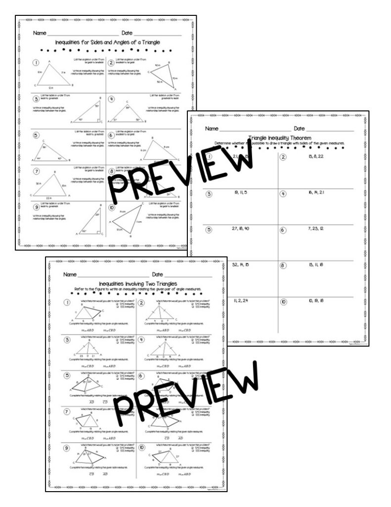 Triangles - Editable Student Practice Pages | Made By Teachers