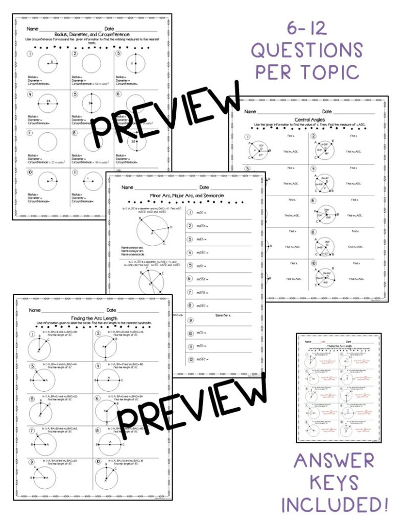 Circles - Editable Student Practice Pages | Made By Teachers