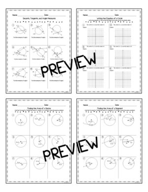 Circles - Editable Student Practice Pages | Made By Teachers