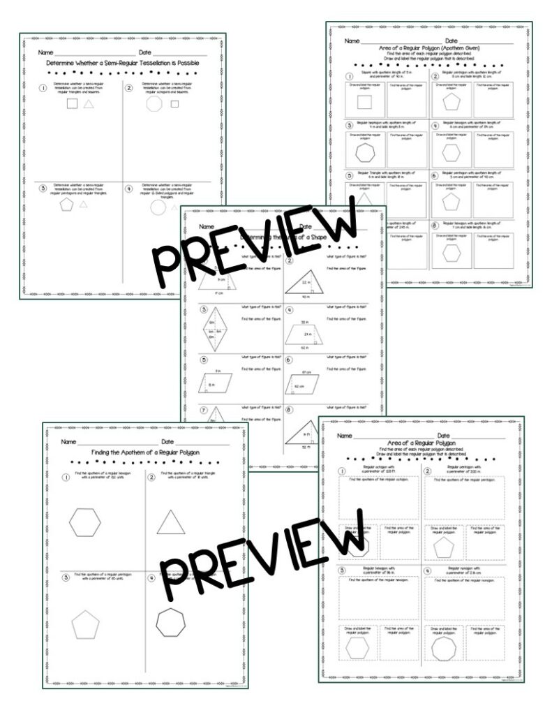 Polygons and Area - Editable Student Practice Pages | Made By Teachers