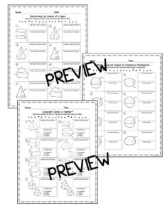 Surface Area and Volume - Editable Student Practice Pages | Made By ...